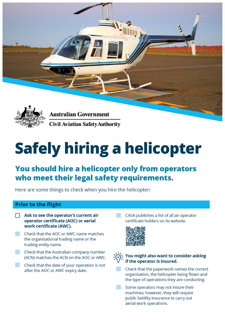 Helicopter safety – CASA Online store