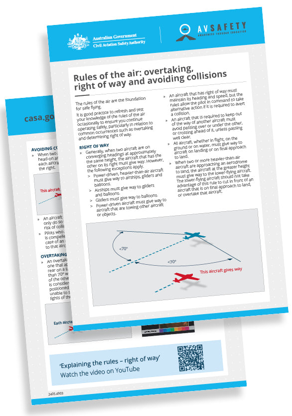 Rules of the air: overtaking, right of way and avoiding collisions ...