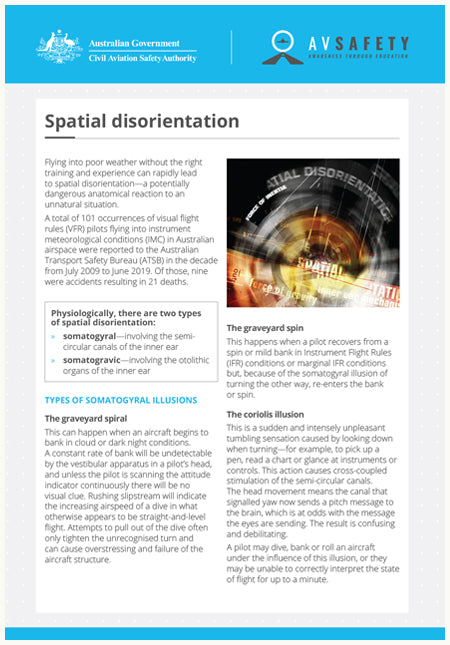 Spatial disorientation – CASA Online store
