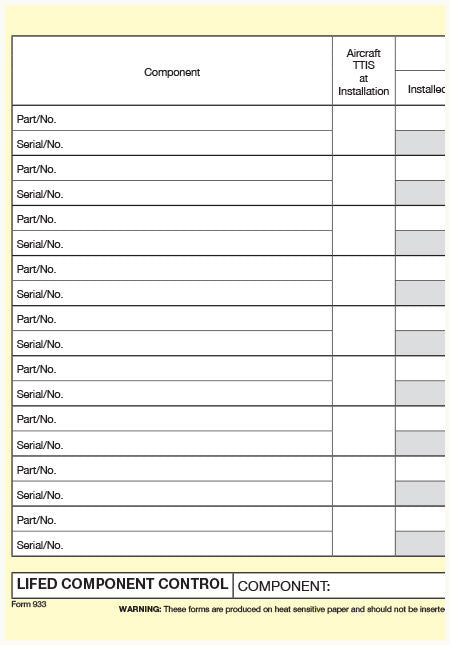 Lifed component control - Aircraft Section – CASA Online store