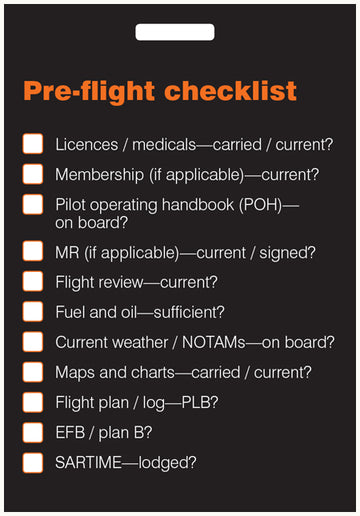 Flight planning notepad – CASA Online store