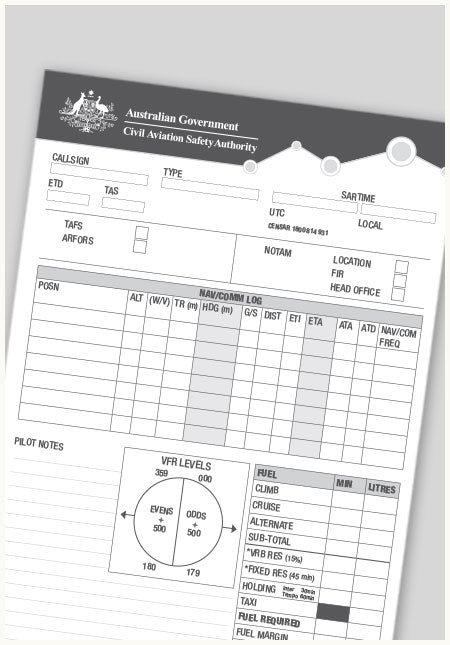 Flight planning notepad – CASA Online store